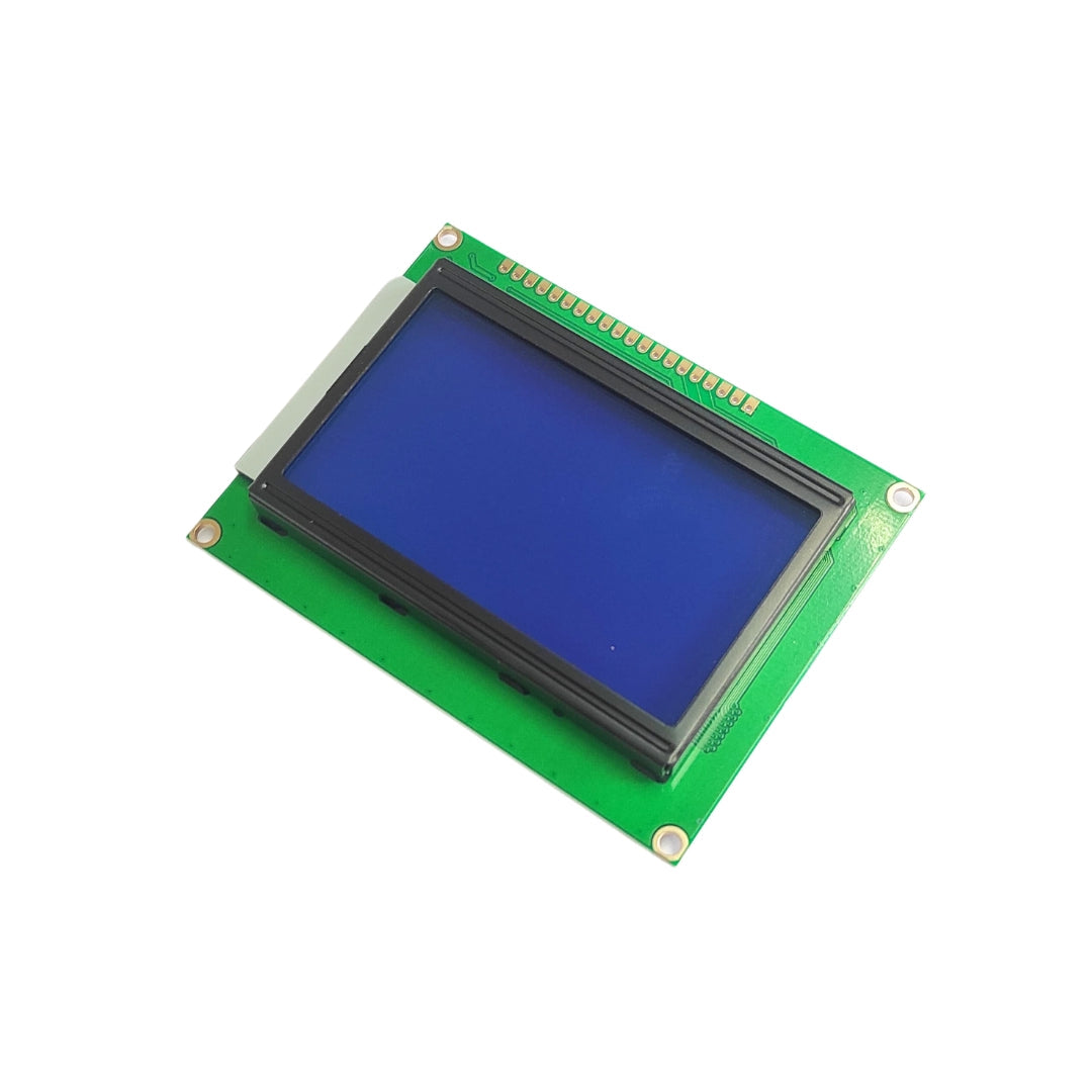 128×64 Graphical Display – Blue Backlight with Serial Interface ...