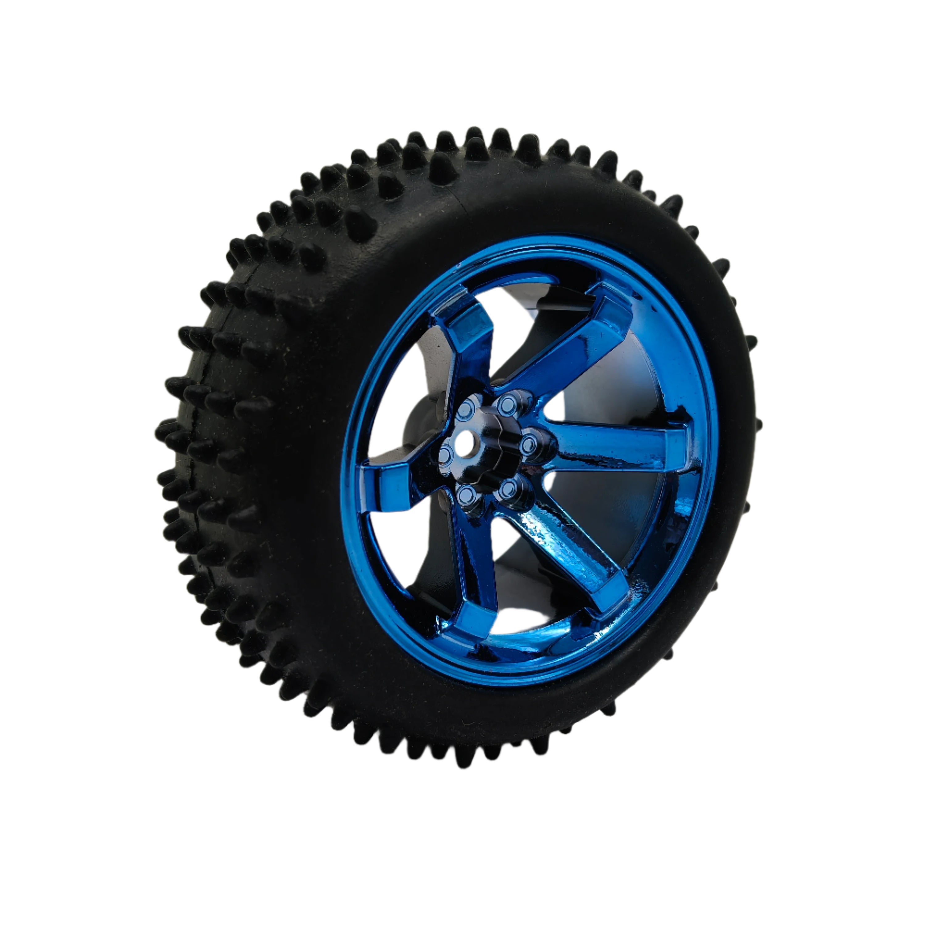 85mm RC Car Wheel Black Tyre with Blue Rim for Radio Control Vehicles ...