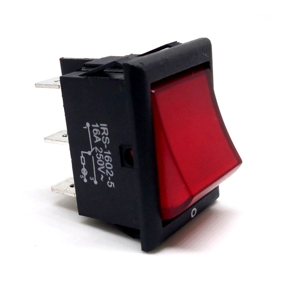 RS-1602-5 Red 16A DPDT 6-Pin Switch – ELCOM Rocker Switch – Tomson ...