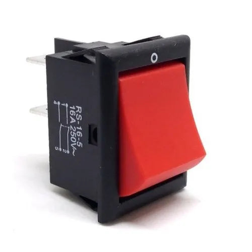 RS-16-5-04 Red 16A DPST 4-Pin Switch – ELCOM Switch – Tomson Electronics