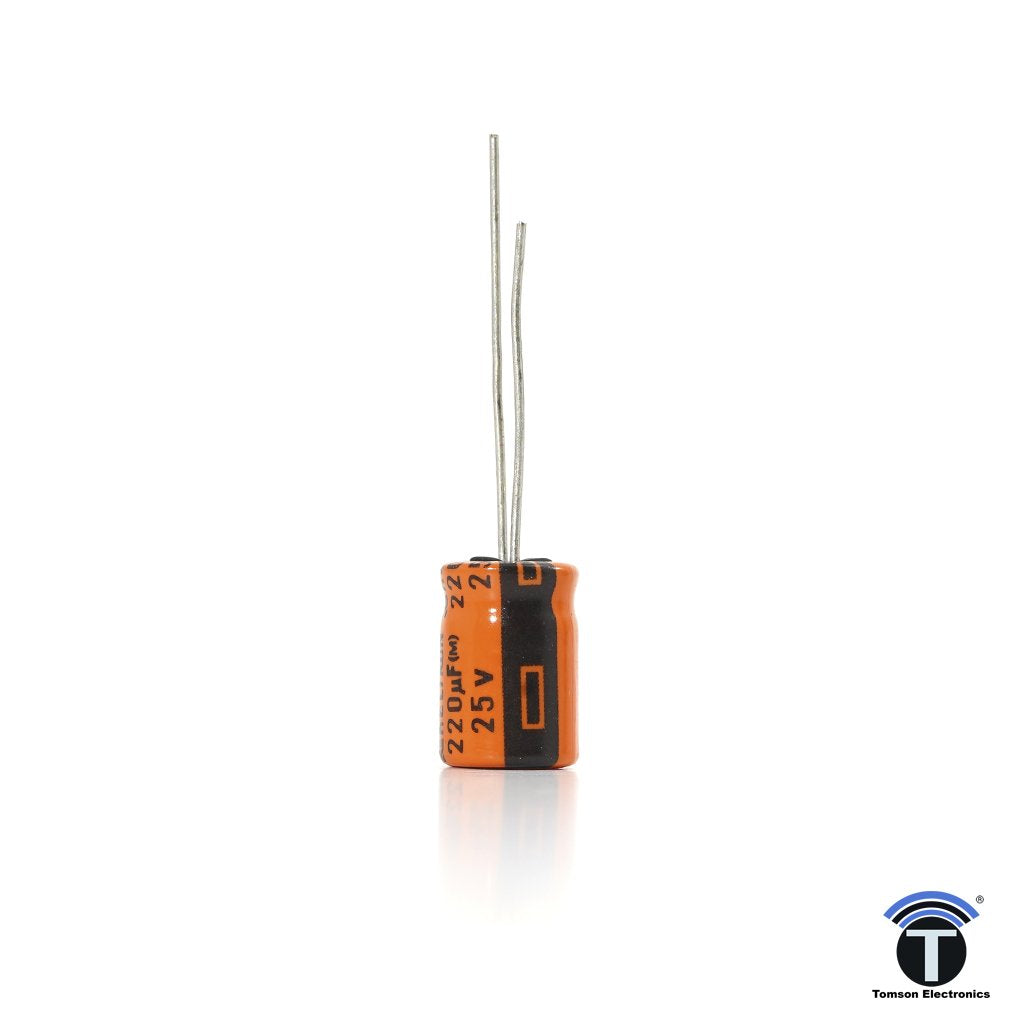 KELTRON 220 uF/25 V Radial Electrolytic Capacitor – TOMSON ELECTRONICS