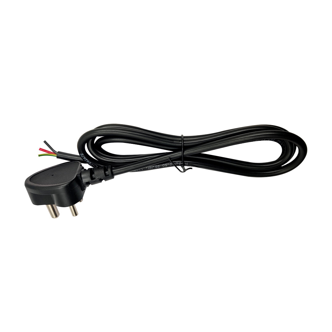250V AC 6A 3Pin Indian Power Cord 1.5m – TOMSON ELECTRONICS