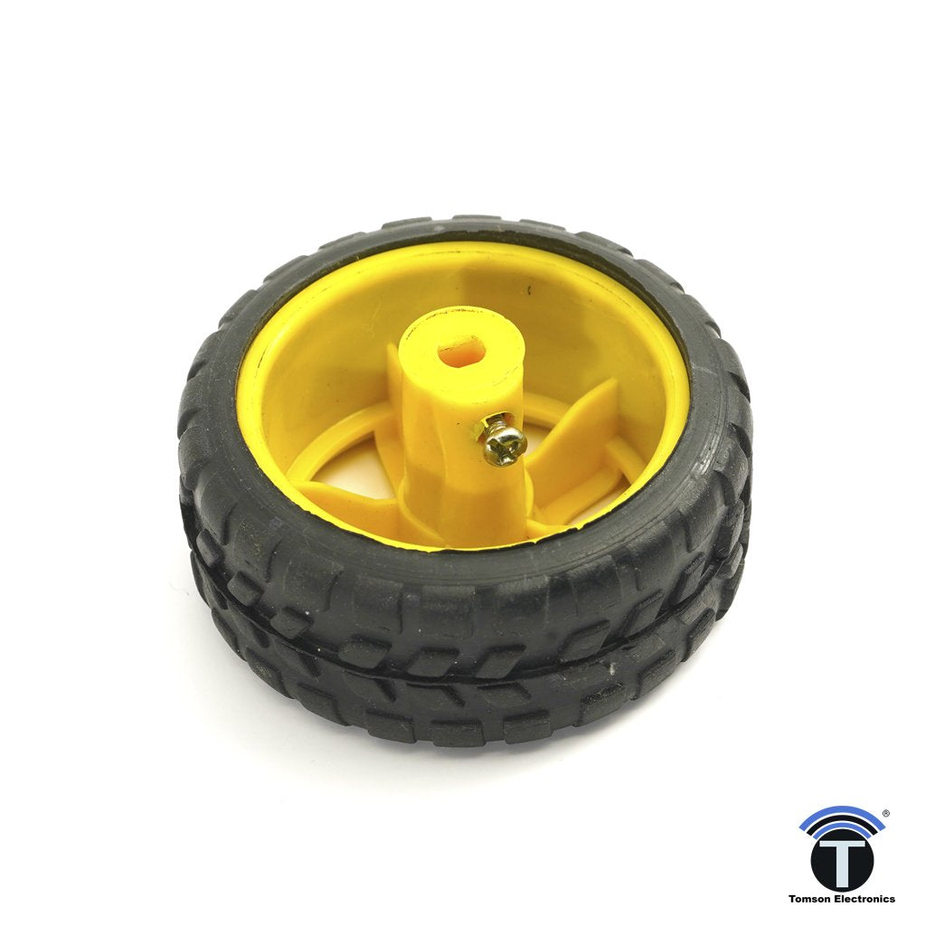 Robotic BO Motor Wheel Yellow With Bolt 7CM X 2CM – TOMSON ELECTRONICS