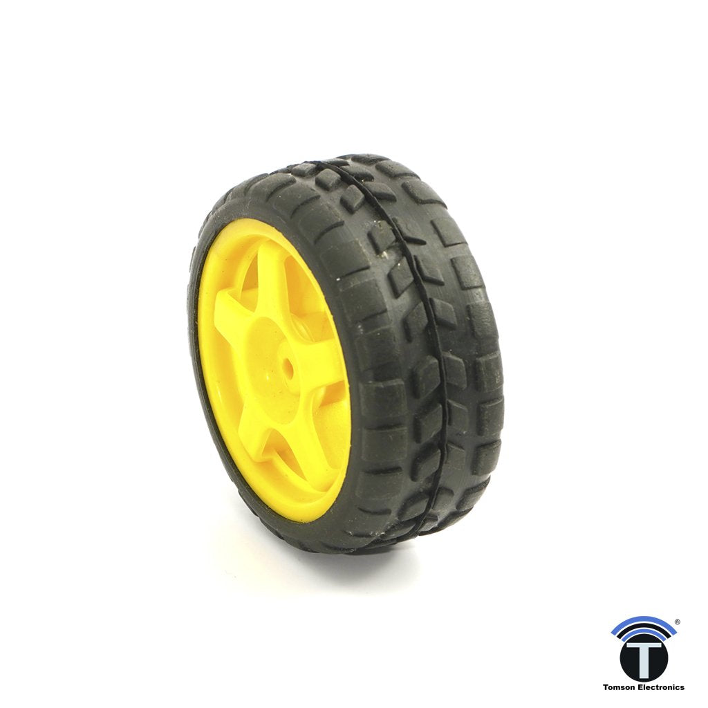 Robotic BO Motor Wheel Yellow With Bolt 7CM X 2CM – TOMSON ELECTRONICS