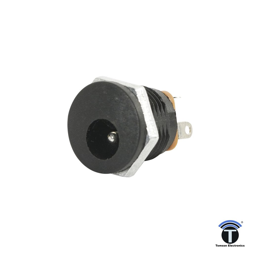 DC Power Jack 5.5mm x 2.1mm Panel Mount Screw Nut Type – TOMSON ELECTRONICS