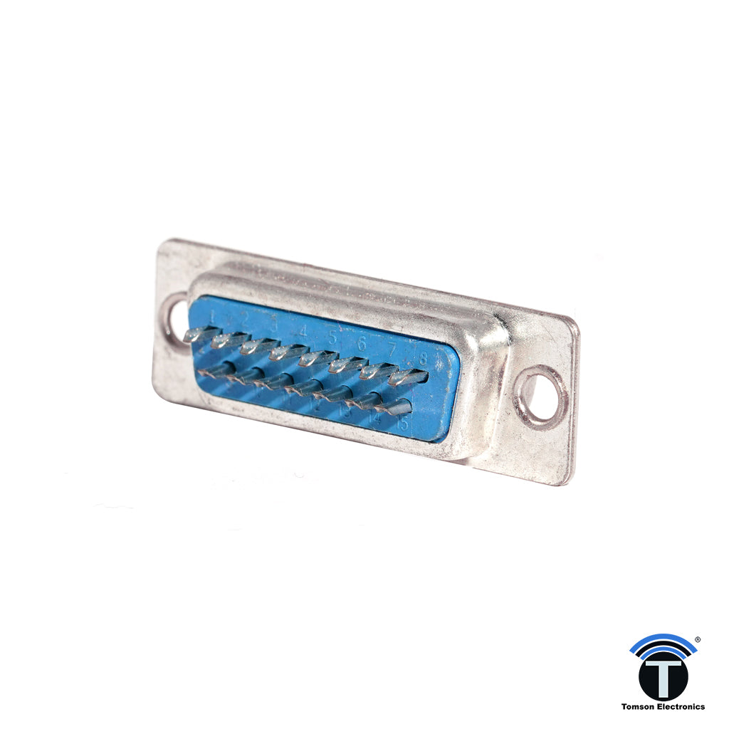 DB CONNECTOR 15PIN FEMALE 2LINE – TOMSON ELECTRONICS