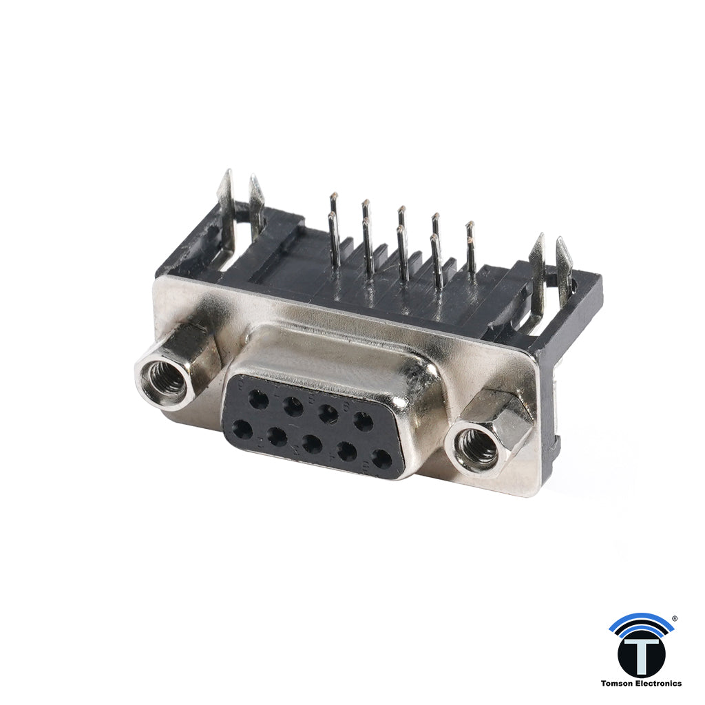 DB Connector 9PIN Right Angle Female – TOMSON ELECTRONICS
