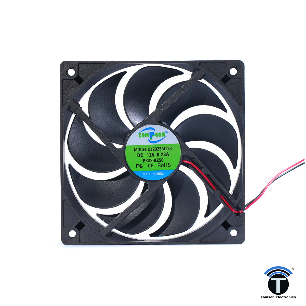 4inch 12V DC 0.23A Brushless Cooling Fan C12025M12S – Tomson Electronics