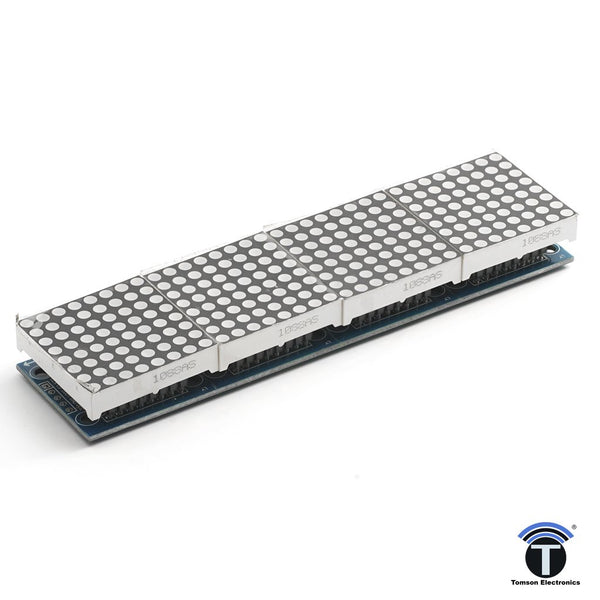 MAX 7219 LED DOT MATRIX 4 IN 1 DISPLAY MODULE – TOMSON ELECTRONICS