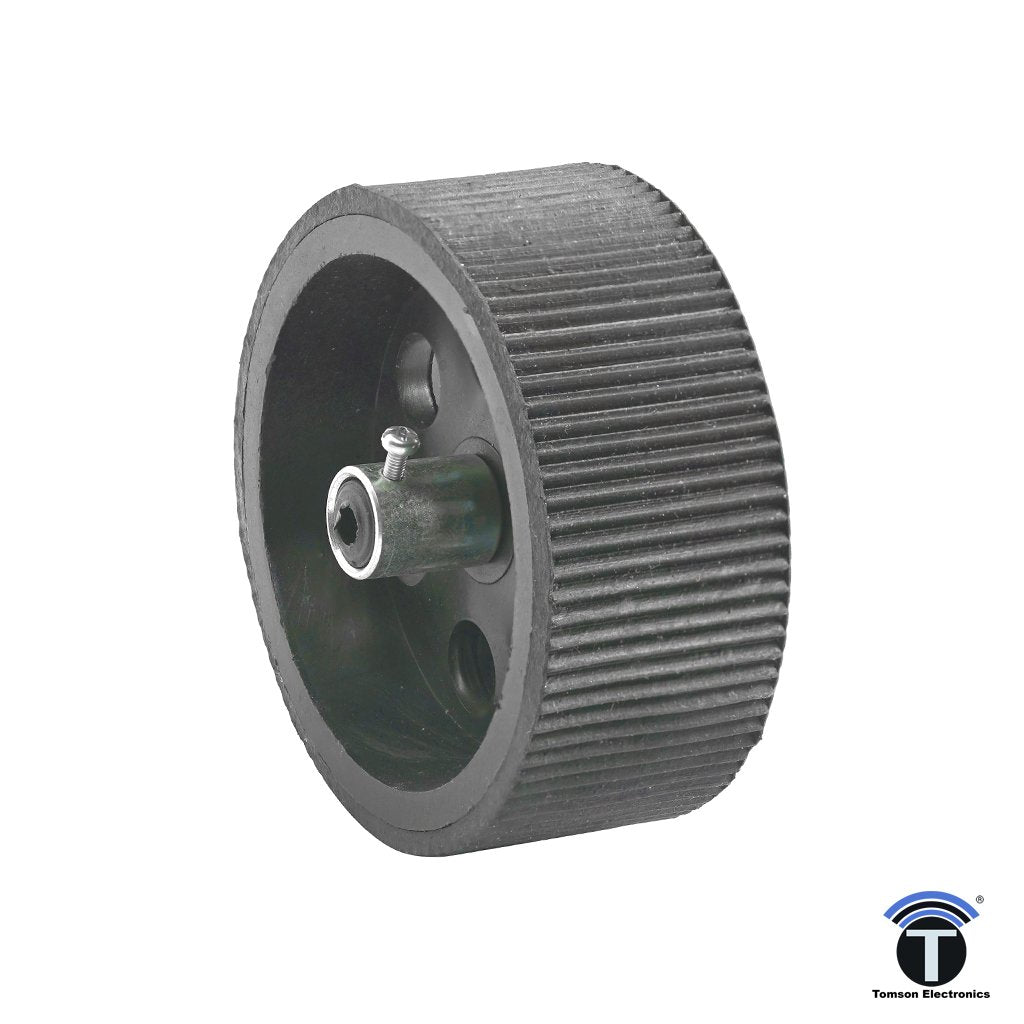 Robot wheel Black 10CM X 4CM – Tomson Electronics