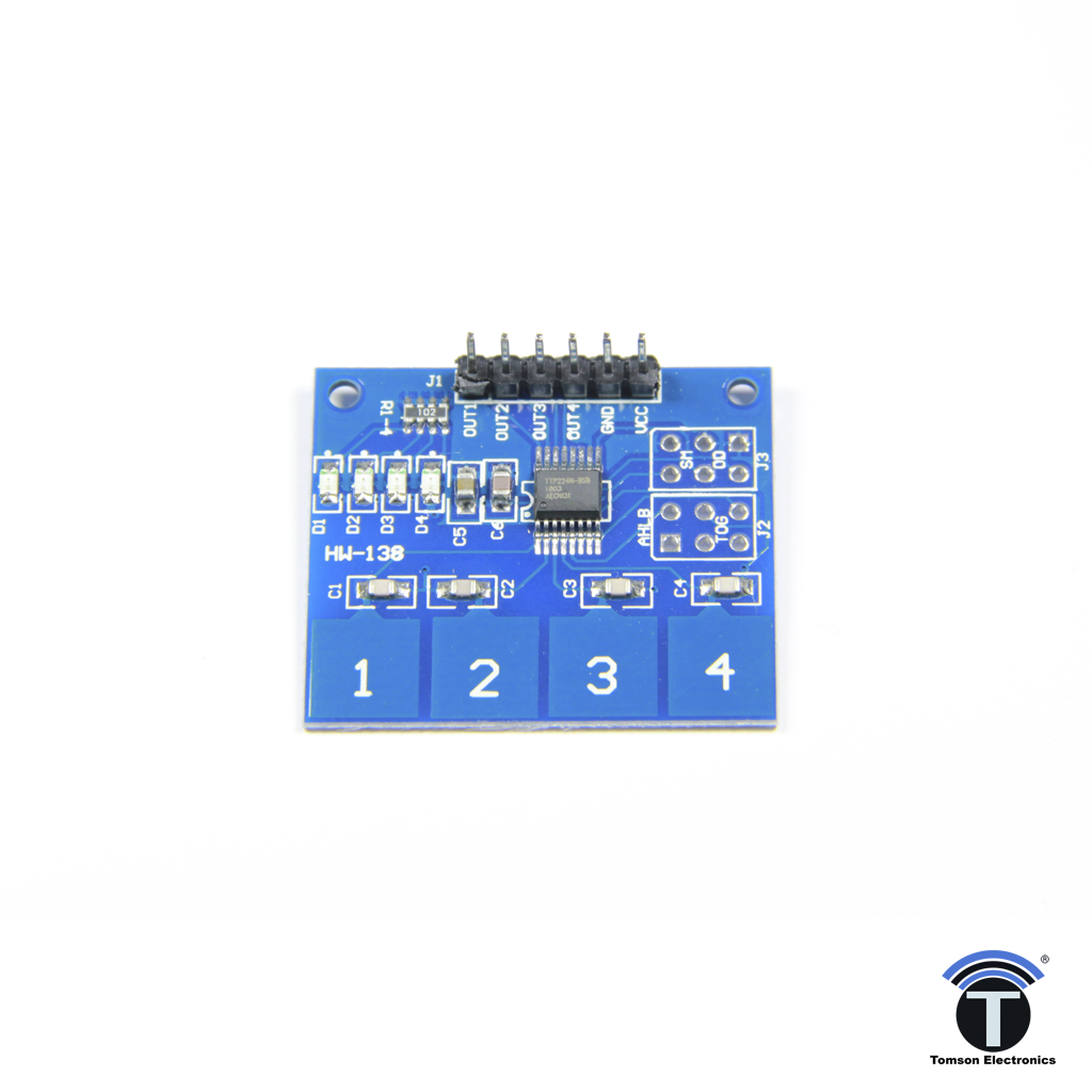 TTP224 4 Way Touch Sensor – TOMSON ELECTRONICS