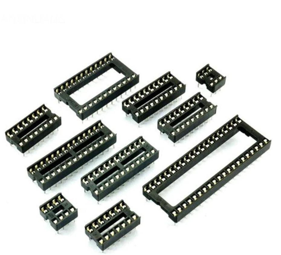 Wide Dip Socket IC Adapter Solder Type IC Base – Tomson Electronics
